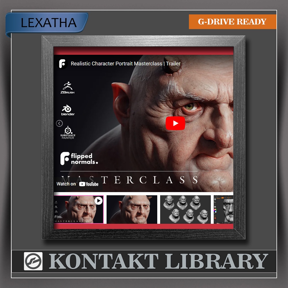 Jual Flippednormals Realistic Character Portrait Masterclass 14GB ...