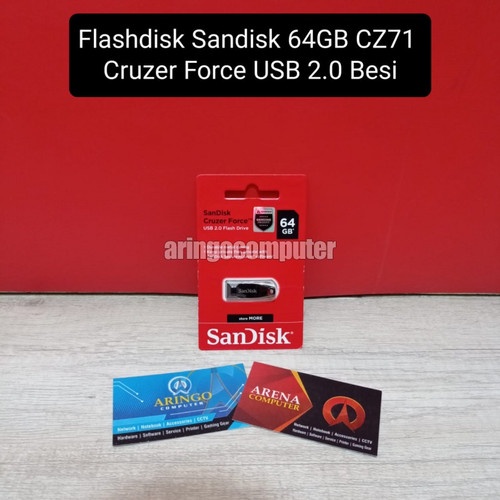 Jual Flashdisk Sandisk 64GB CZ71 Cruzer Force USB 2.0 Besi | Shopee ...