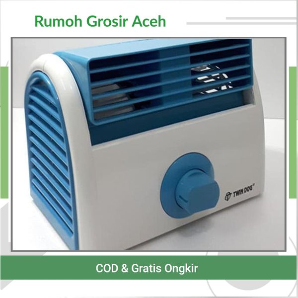 Jual {ACEH} Twin Dog TD-888 Kipas Angin Duduk Portable AC Blower ...