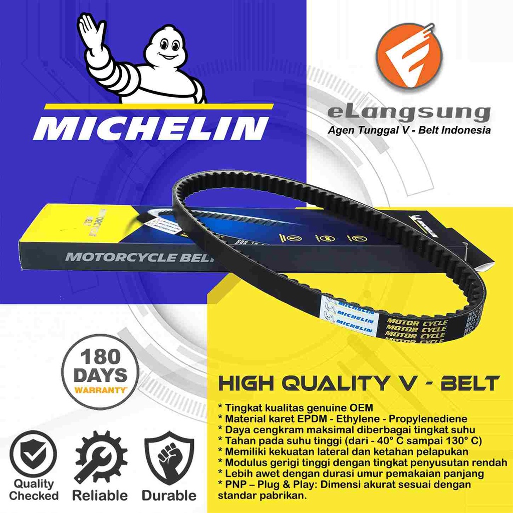 Jual Michelin Van Belt Beat Scoopy Spacy Karbu KVY - eLangsung | Shopee ...