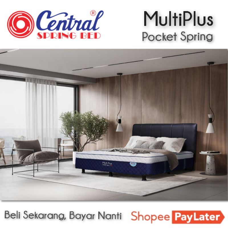 Jual CENTRAL MultiPlus - Springbed Multibed Plush Top + Pocket Spring | Shopee Indonesia