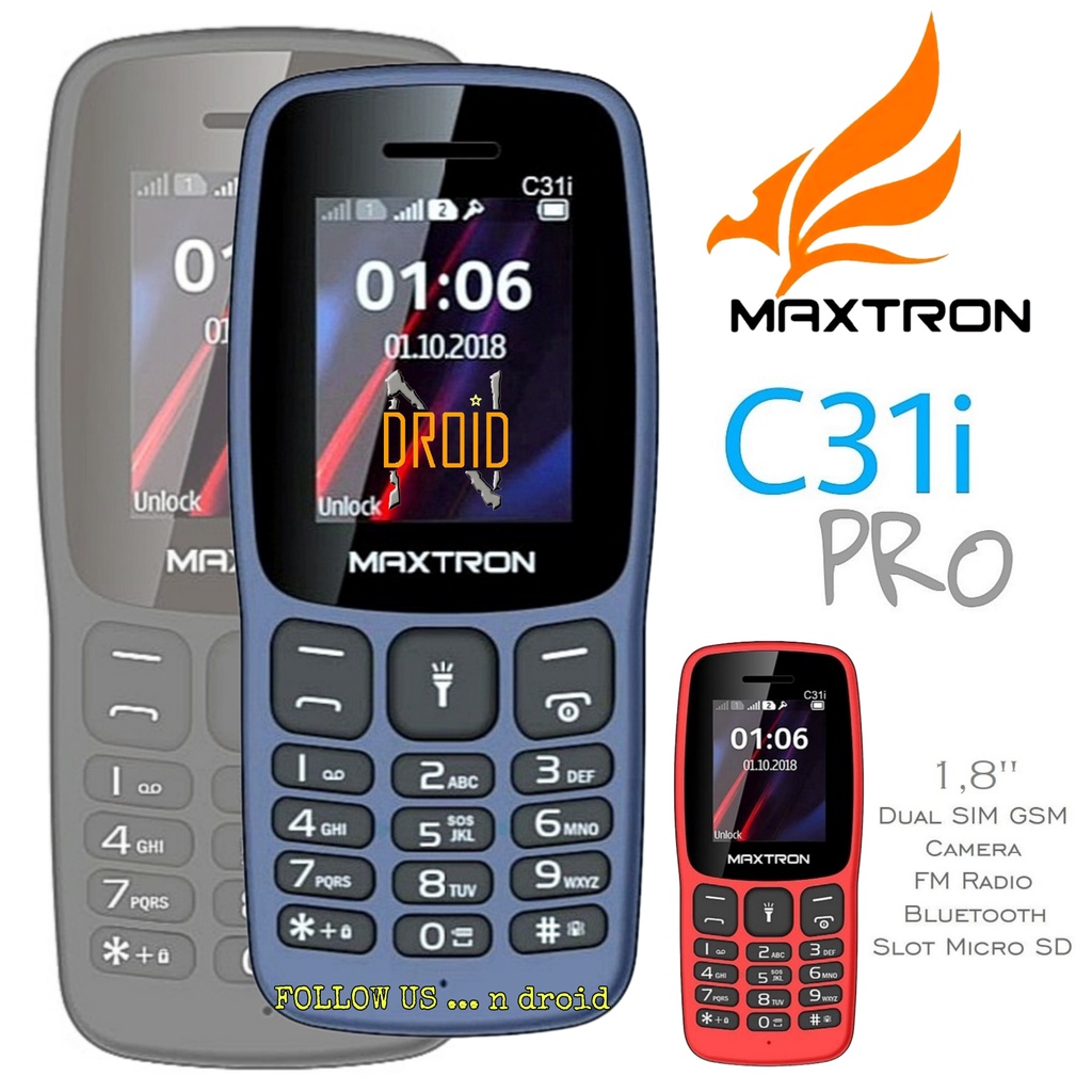 Jual MAXTRON C31i PRO -- HP Candybar 1,8" GSM - DUAL SIM GSM - BISA ...