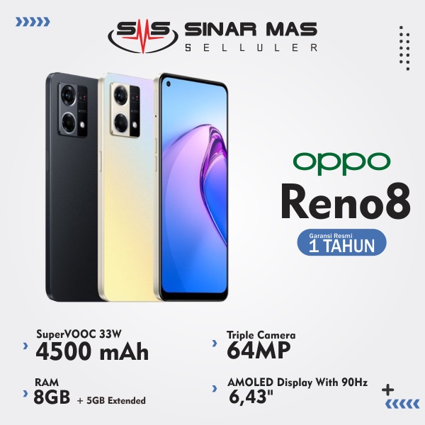 Jual Oppo Reno8 4G Smartphone [8GB/256GB] Garansi Resmi | Shopee Indonesia