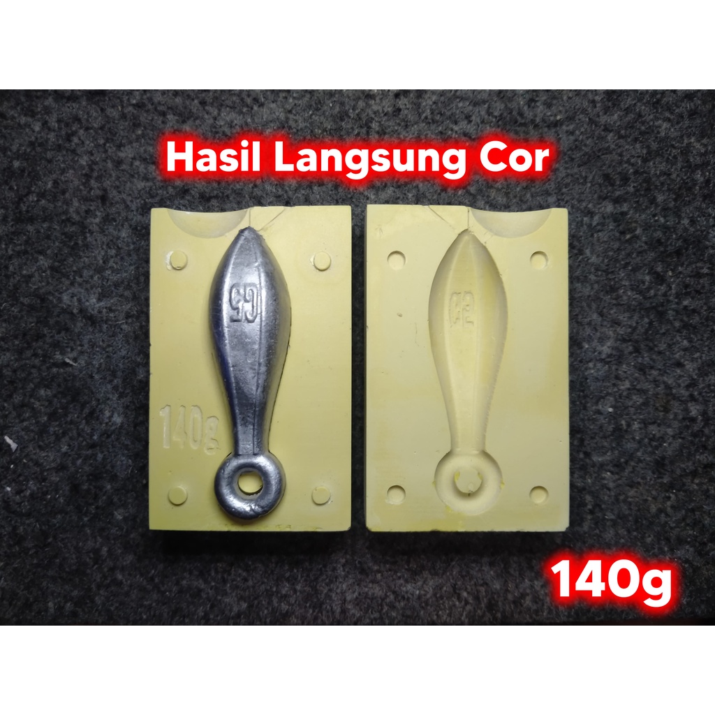 Jual Cetakan Bandul Timah Pemberat Pancing Model Roket G5 140g Lead ...