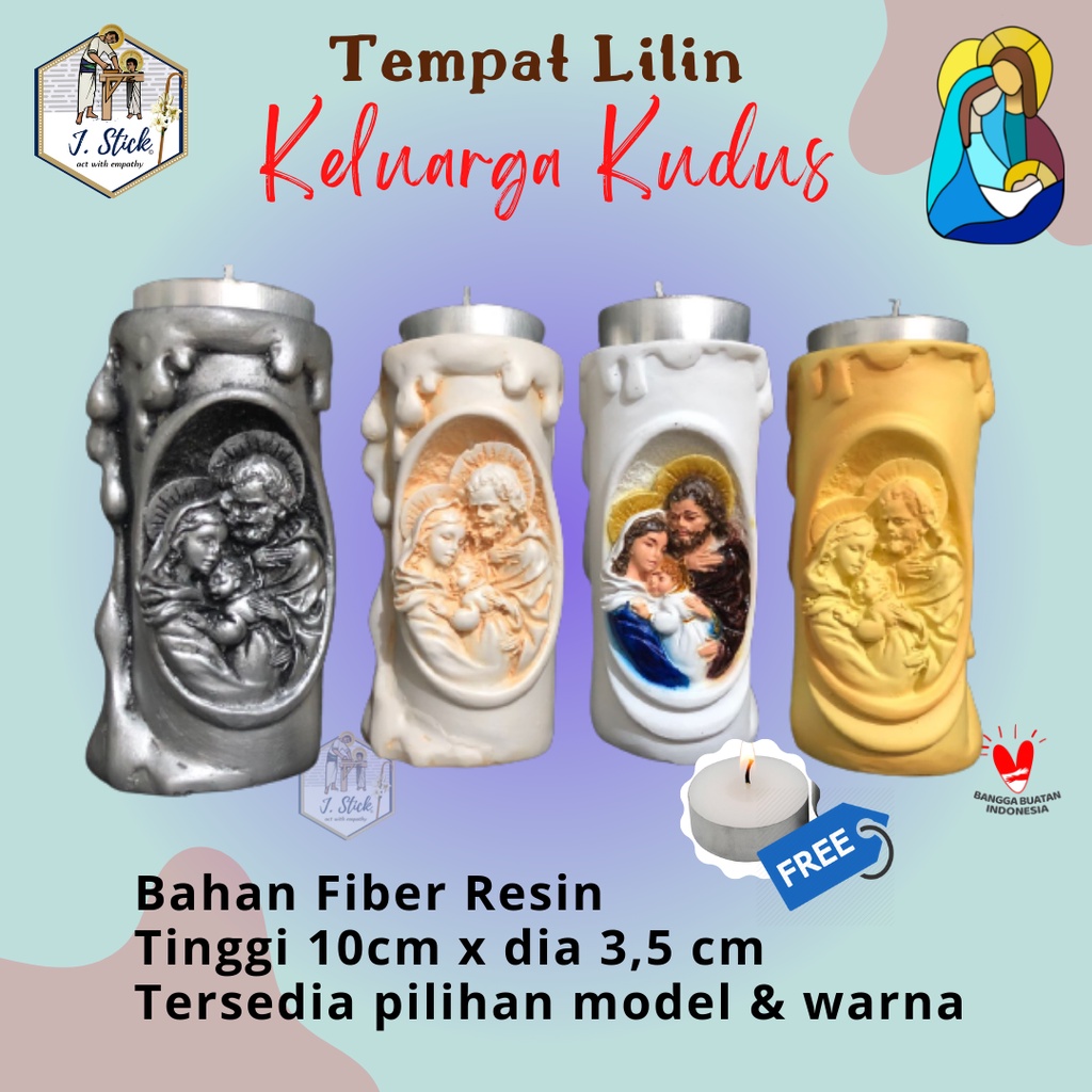 Jual TEMPAT LILIN TABUNG , Design KELUARGA KUDUS | Shopee Indonesia