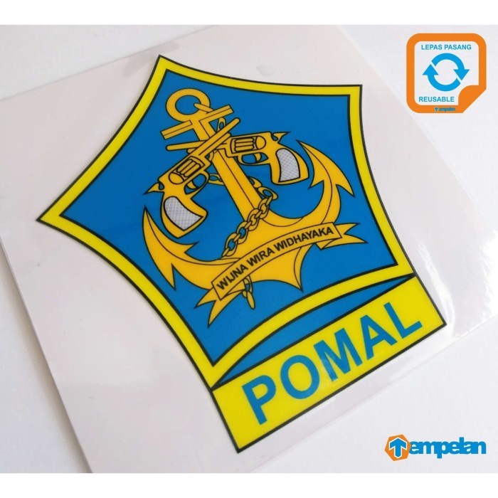 Jual STIKER LEPAS PASANG PREMIUM POM AL (TEMPEL DALAM KACA/WIND SHIELD ...