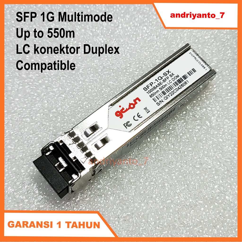 Jual SFP 1G 550m Multimode Compatible Cisco Meraki MA-SFP-1GB-SX ...