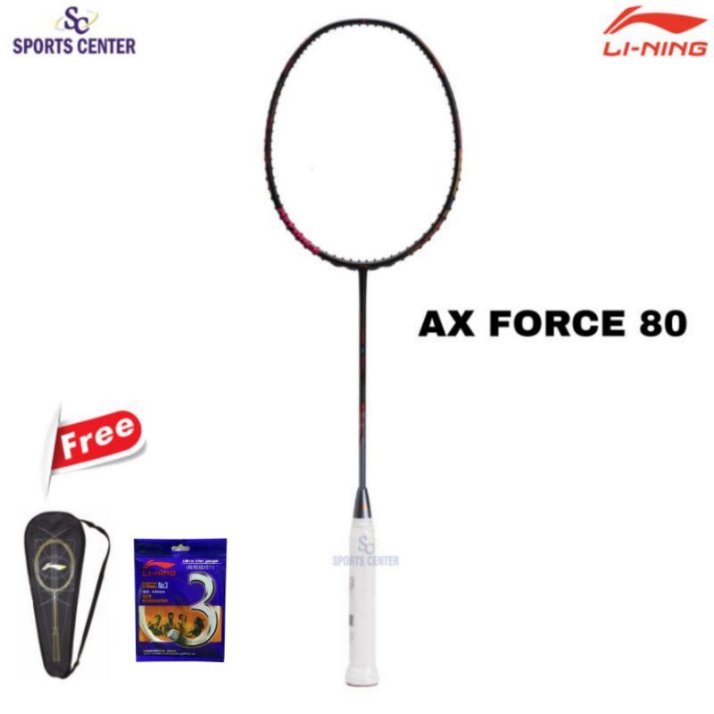 Jual New Raket Badminton Lining AX Force / AXForce 80 ( 3U 4U 5U ...