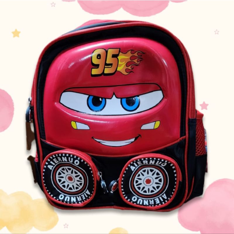 Jual Tas ransel anak karakter mcqueen car/mobil (new) | Shopee Indonesia