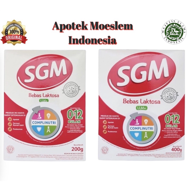 Jual SGM LLM BEBAS LAKTOSA 200 gr dan 400 gr - Susu Formula Khusus Bayi ...