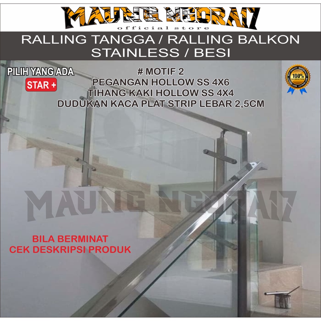 Jual Ralling tangga / pegangan tangga minimalis / ralling balkon ...
