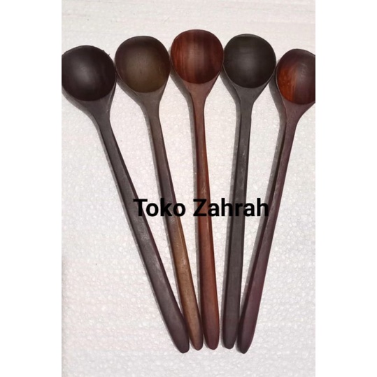 Jual Sendok Bulat Panjang 23-24cm Kayu Sendok Minuman Panjang Sendok ...