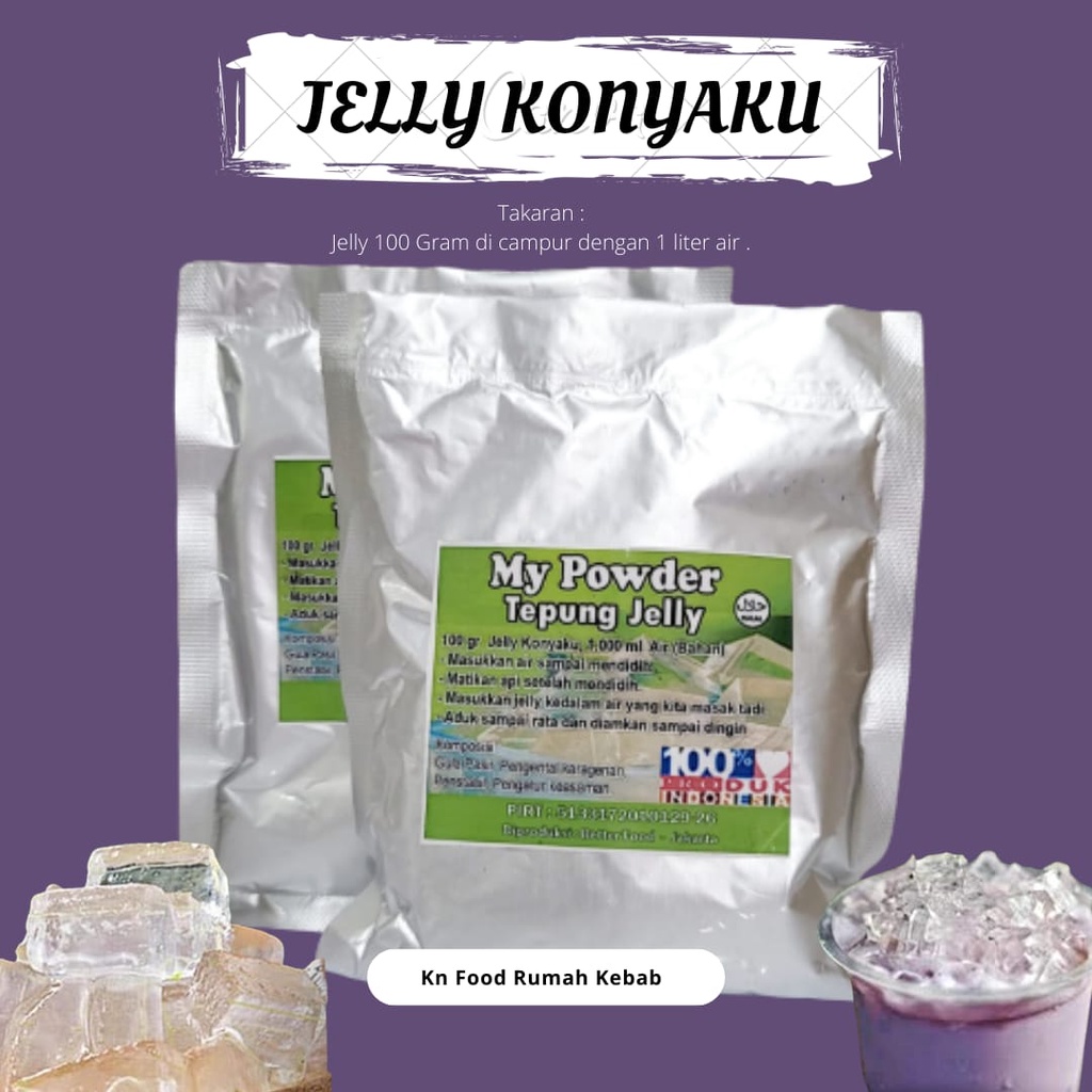 Jual Jelly Konyaku Powder 1 ONS- Jelly Bubuk || Topping Jelly Kaku 100 gram Best Seller | Shopee ...