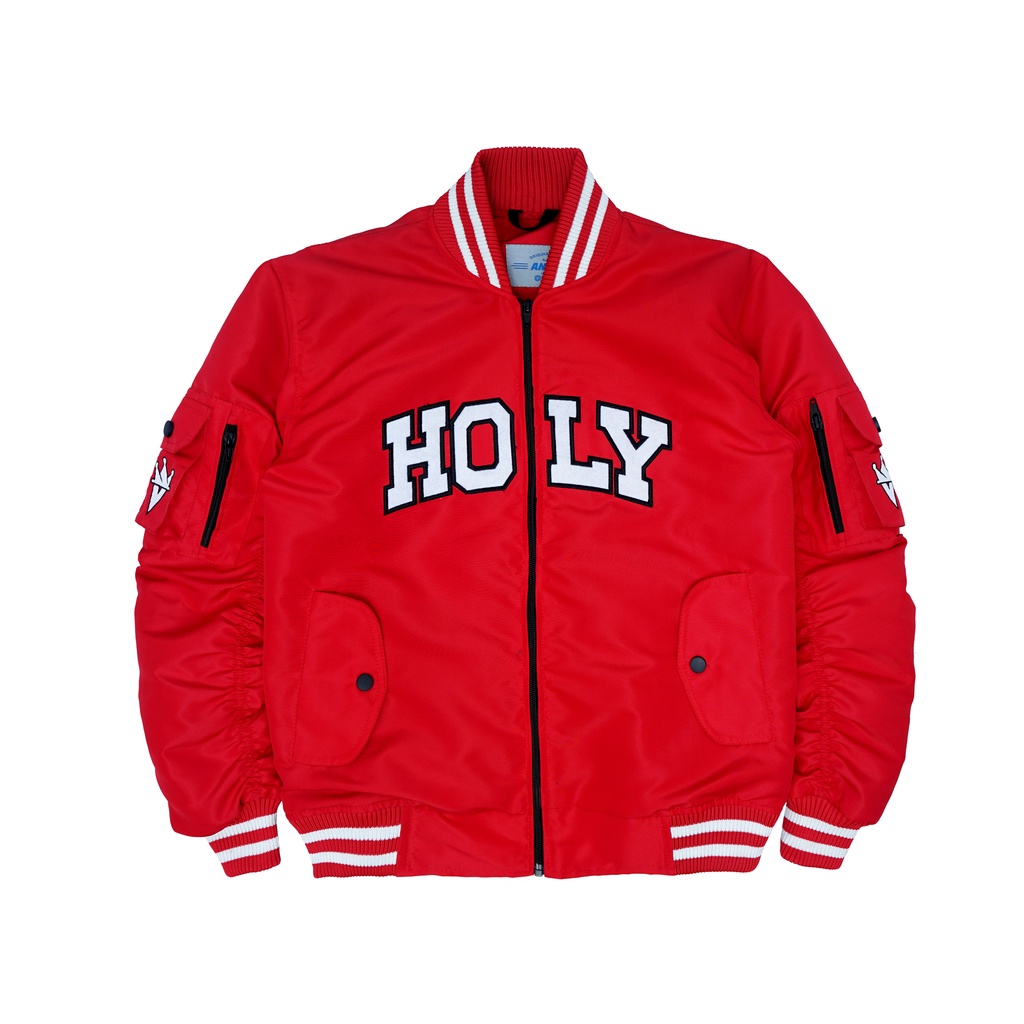 Jual Angelic HolynPure Jacket Bomber Red HOLY | Shopee Indonesia