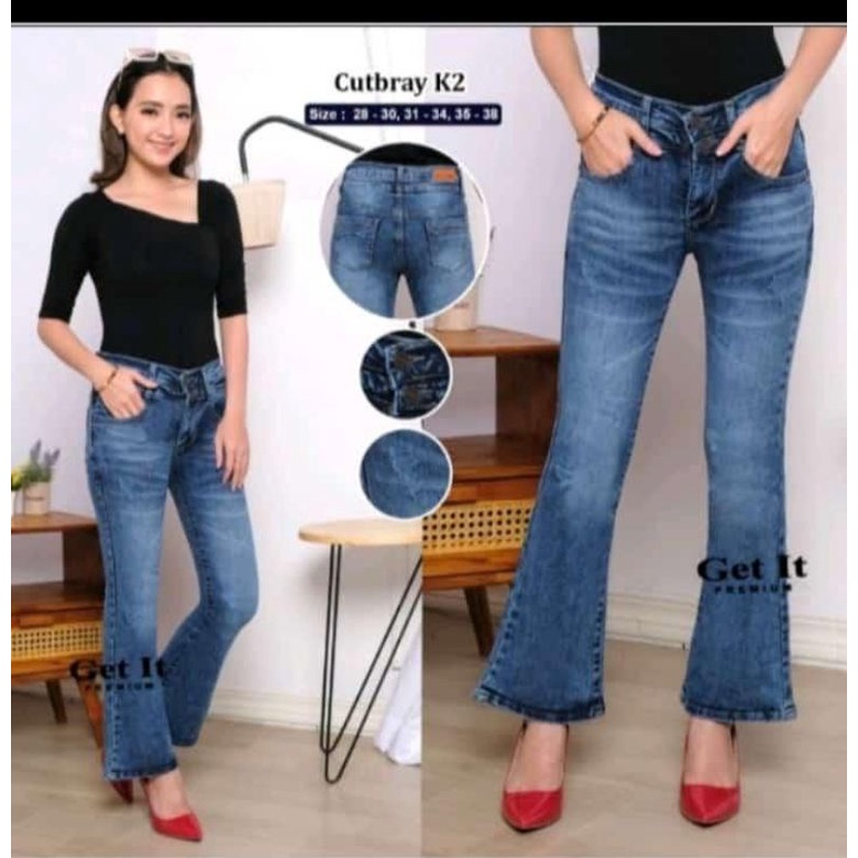 Jual JEANS WANITA CUTBRAY/GET IT CUTBRAY/M 2000 CUTBRAY GARMEN | Shopee ...