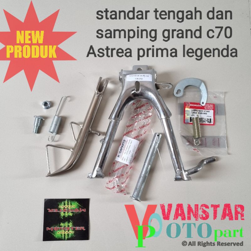 Jual standar tengah samping grand prima legenda c70 star lengkap | Shopee Indonesia