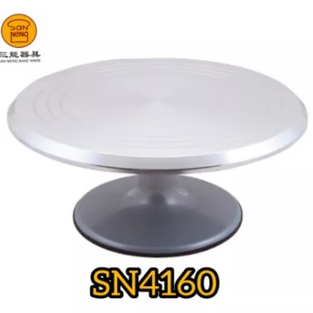 Jual Tokopratiwiw- Sanneng Sn4160 - Grey Revolving Cake Stand / Meja ...
