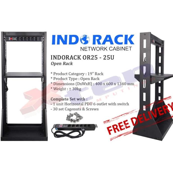 Jual Rack Server Indorack Or25 - Open Rack Server 25U | Shopee Indonesia