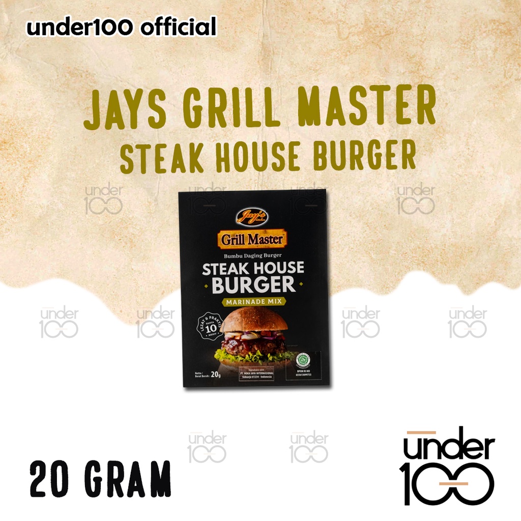 Jual Under100 Jay’s Kitchen Jays Grill Master – Spice Blend 20g | 30g Steak House Burger ...