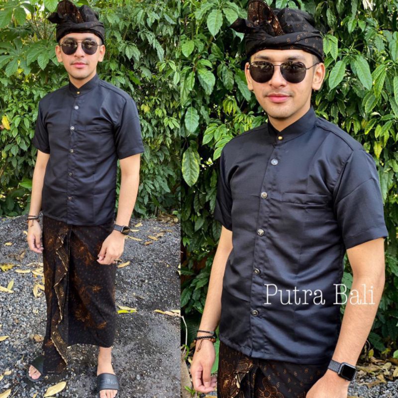 Jual Baju Koko Bali / Baju Semi Safari Bali / Pakaian Adat Bali Pria ...