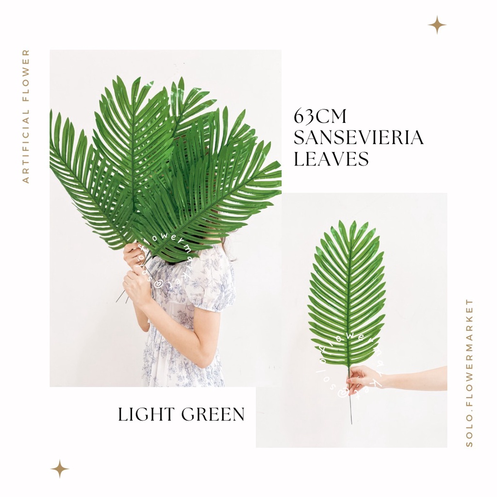 Jual 63CM SANSEVIERIA LEAVES DAUN ARTIFICIAL DAUN PALSU DAUN TROPIKAL ...