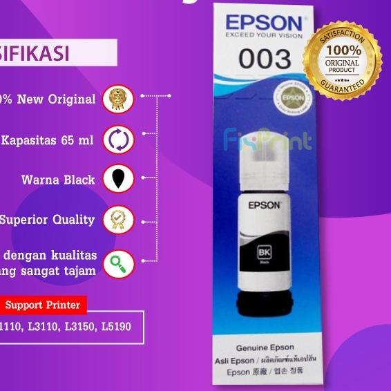 Jual Tinta Epson 003 Ori T00V-199 299 399 499 Printer L1110 L3110 L3150 - No Box MAGENTA ...