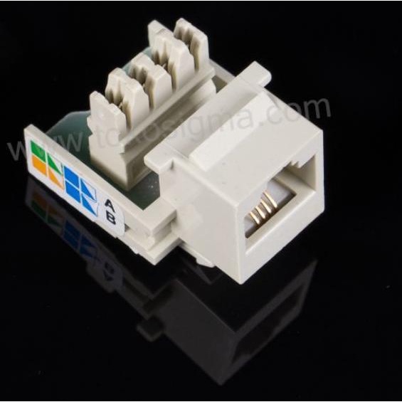 Jual FACEPLATE DUAL PORT + RJ-45 and RJ-11 MODULAR JACK | Shopee Indonesia