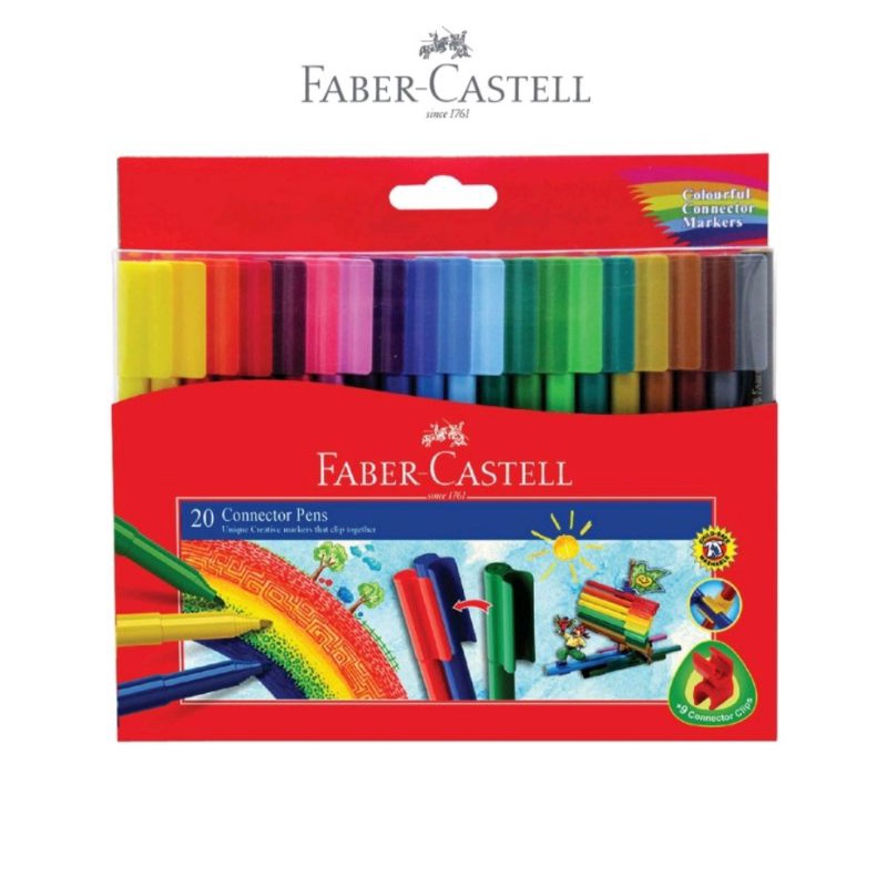 Jual Connector Pen 20 Warna Faber Castell 11200A 20 Colours Spidol ...