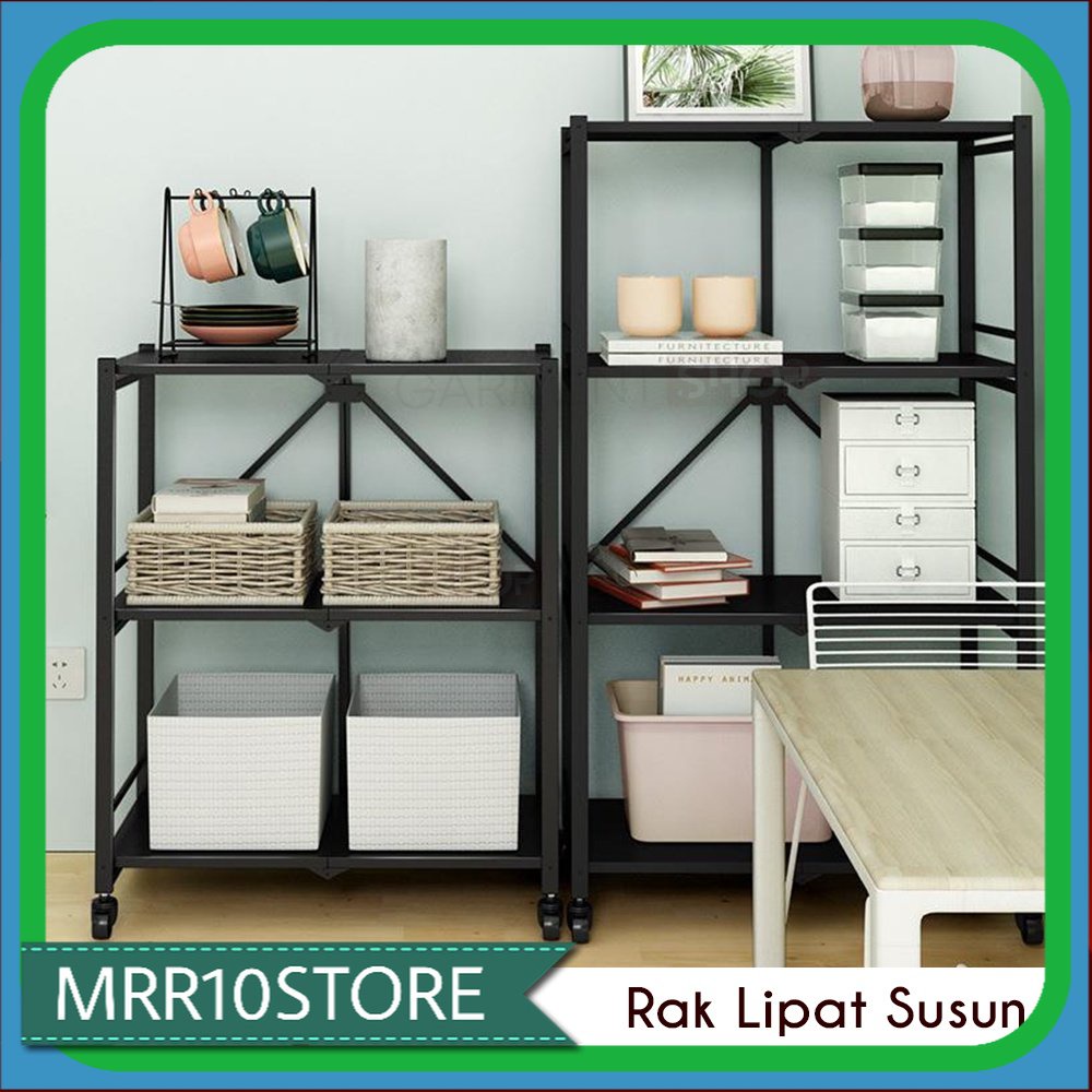 Jual Rak Dapur Lipat Besi 3 Susun Tanpa Instalasi Kitchen Rack ...