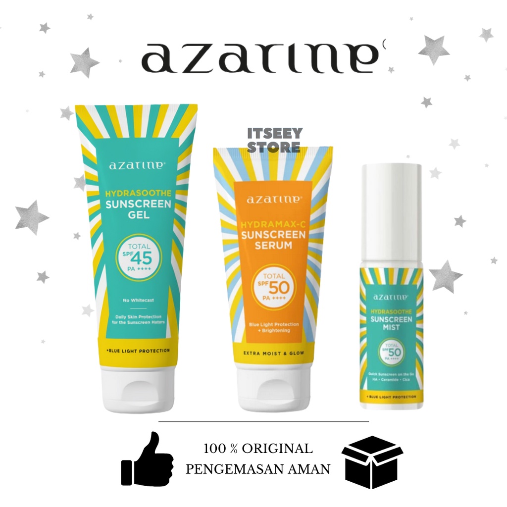 Jual Azarine Hydrashoothe Sunscreen SPF 45 | Sunscreen Mist SPF50 ...