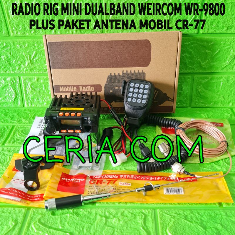 Jual RADIO RIG MINI WEIRCOM WR9800 REDELL DL9900 MIRIP UV8900 UV9800 ...