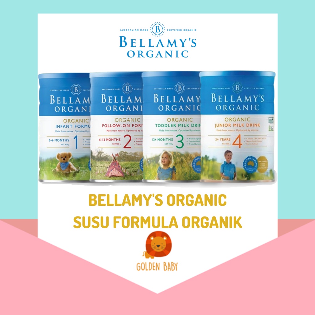 Jual Bellamy's Organic Susu Formula 900GR Bellamys | Shopee Indonesia