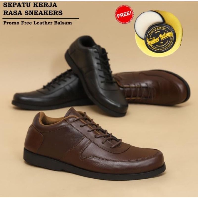 Jual Sepatu pantofel pria sepatu sneakers kulit asli sepatu kerja model ...