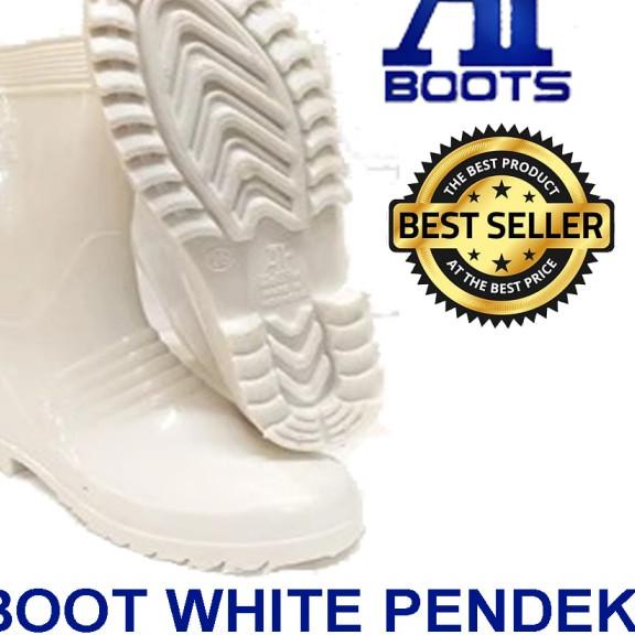 Jual Sepatu AP Boot WHITE Pendek - Putih, 25 | Shopee Indonesia