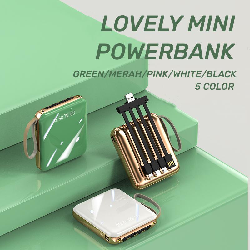 Jual NEW Cute Colorful Mini Powerbank 20000mAh Fast Charging Power Bank ...