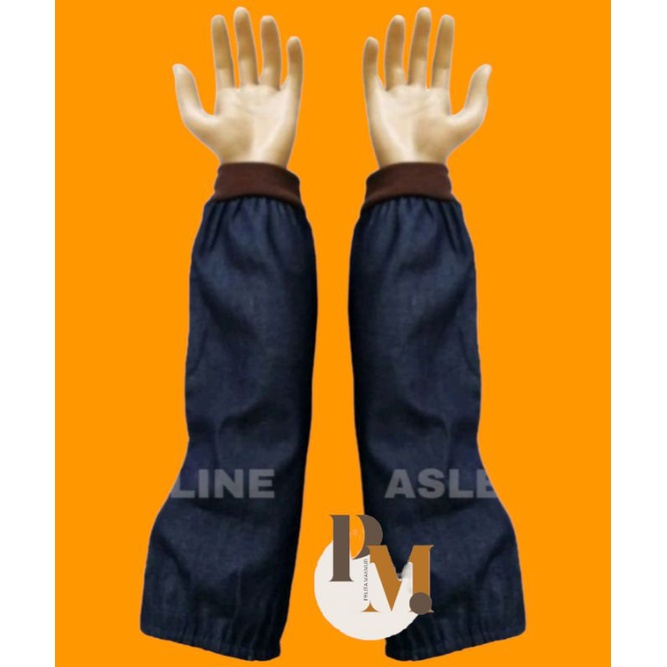 Jual Apron Lengan Safety Las Bahan Jeans Anti Panas Best Quality ...