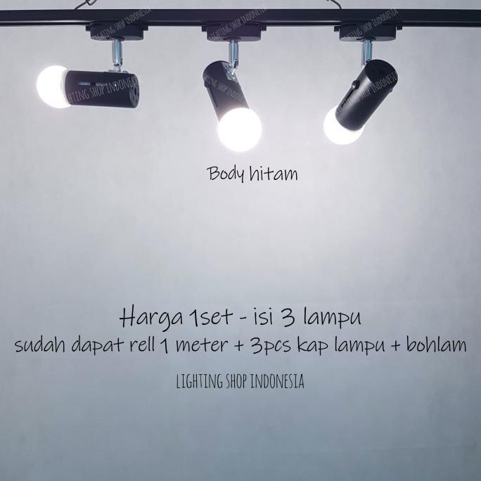 Jual Lampu rell Spotlight Fiting e27 Sorot Rell 1meter LED Spot Light ...