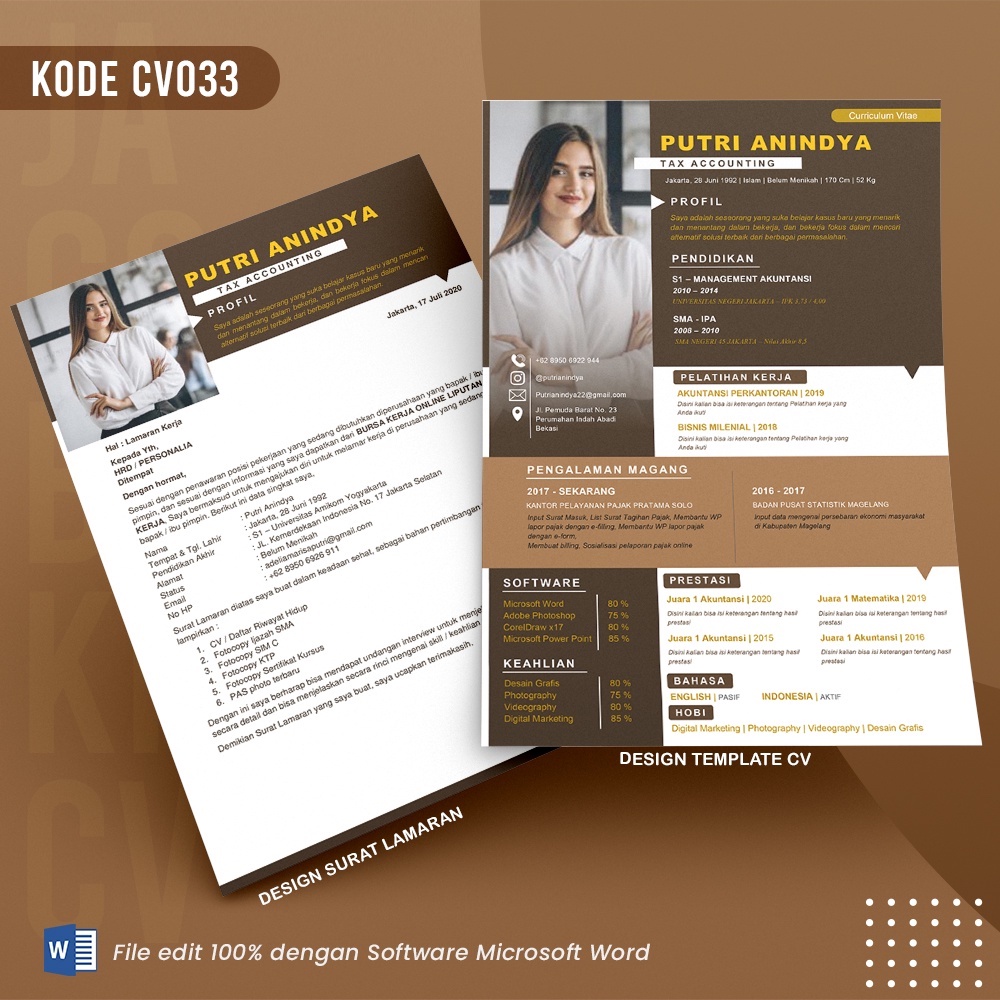 Jual KODE CV 033 (File Microsoft Word) | Shopee Indonesia
