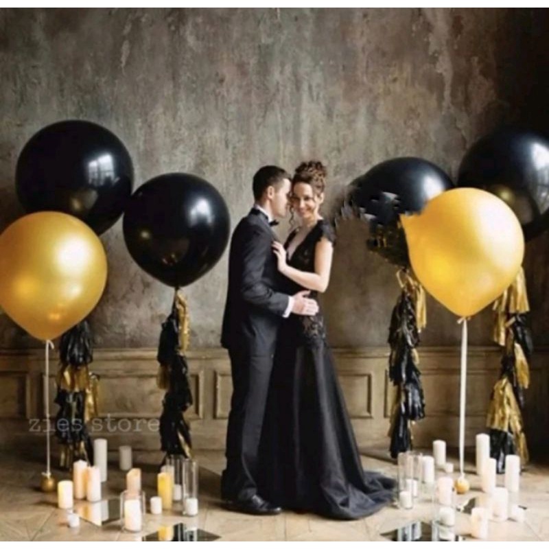 Jual Balon Jumbo I Balon Besar I Balon Latex 18 Inch Warna Gold dan ...