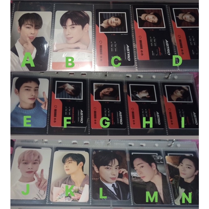 Jual Photocard Astro Eunwoo Moonbin ID card member Astro / Aroha ...