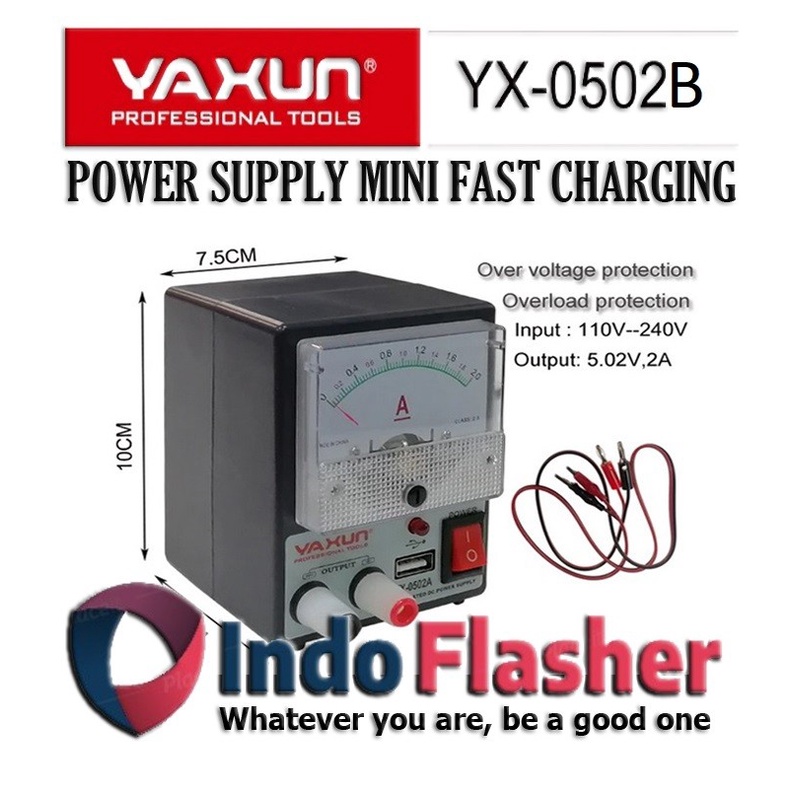 Jual Yaxun YX- 0502B Power Supply Mini HP YX-0502B 2A Fast Charging Power Supply Handphone ...