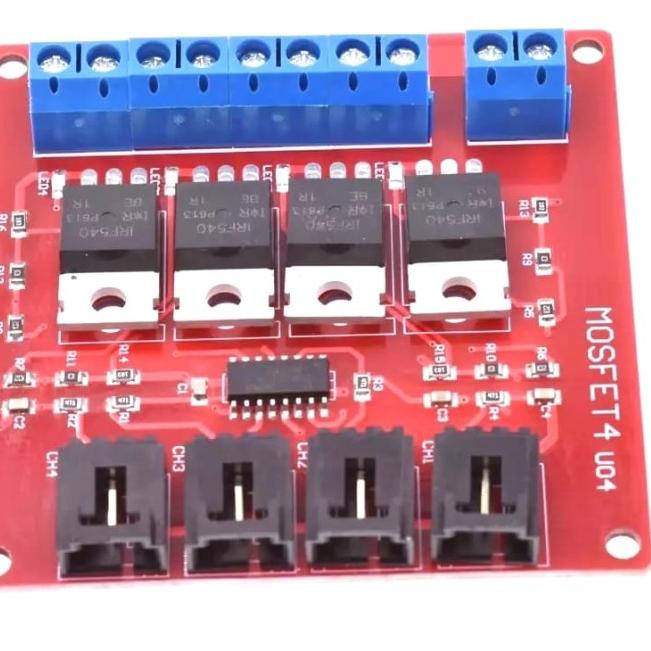 Jual Module Mosfet 4 Channel 100V 28A Driver Motor Selenoid Dimmer LED ...