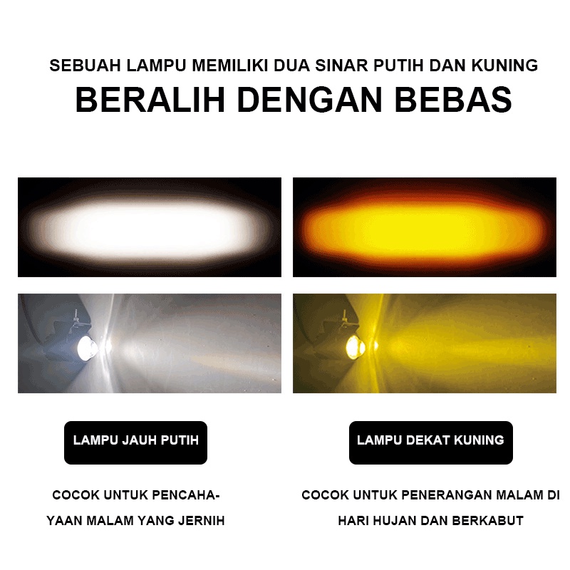 Jual ZACRO Original lampu tembak laser 2 warna High low putih kuning ...