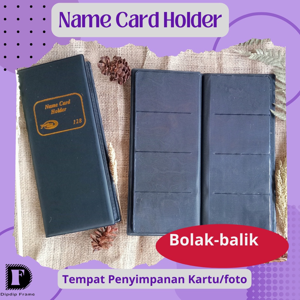 Jual Name Card Holder Dompet Kartu Nama Album Foto Tempat Emas Mini ...