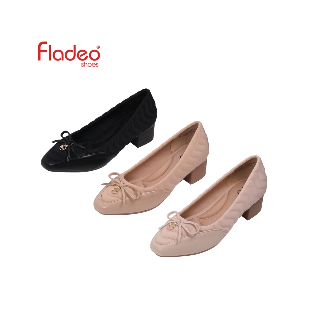 Jual Fladeo K22/LDFH645-1BG/Sepatu Pantofel Hak Tahu Wanita [ Formal ...