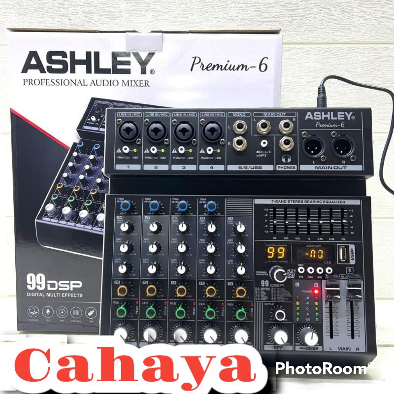 Jual mixer ashley premium 6 original mixer live streaming ashley effect reverb 99dsp original ...