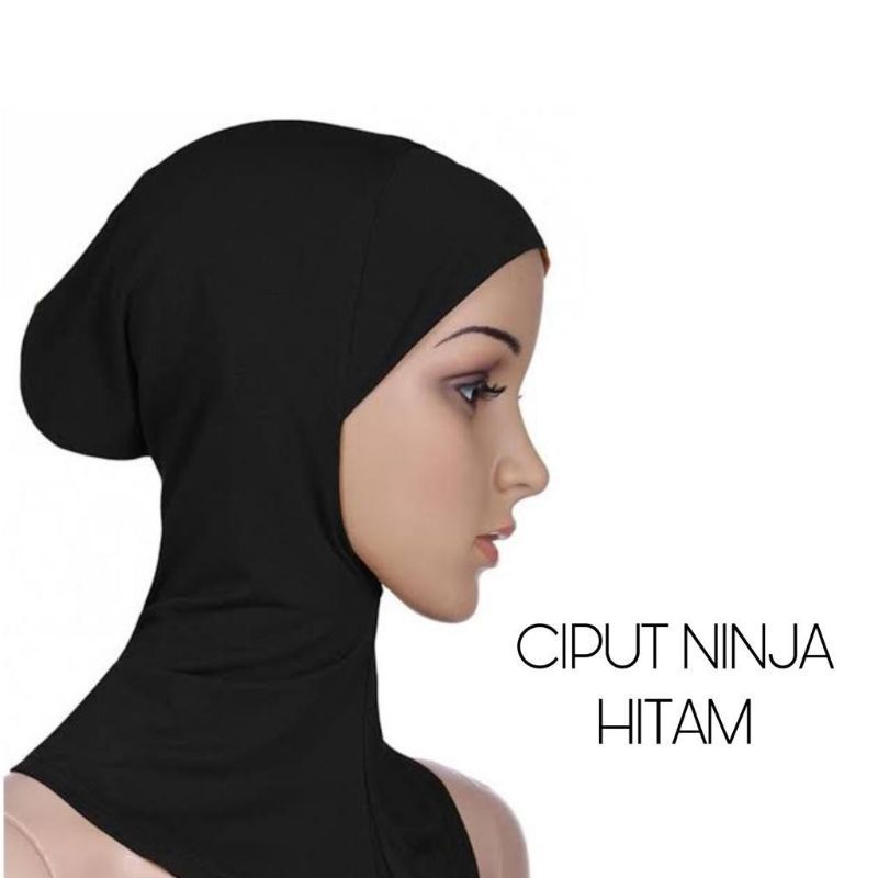 Jual Ciput ninja hitam | Dalaman Hijab | Shopee Indonesia