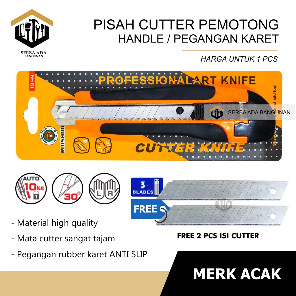 Jual SAB PISAU CUTTER VICO ( BONUS ISI CUTTER 2BUAH) HIGH QUALITY PISO ...