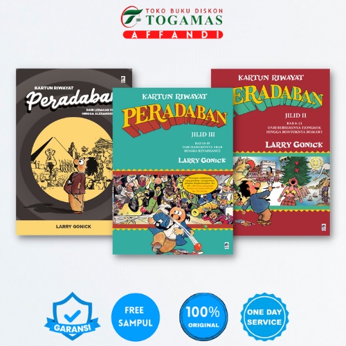 Jual KARTUN RIWAYAT PERADABAN JILID 1-3 | LARRY GONICK | Shopee Indonesia