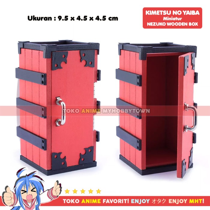 Jual Pajangan Miniatur Kimetsu no Yaiba Tas Kotak Wooden Box Nezuko ...